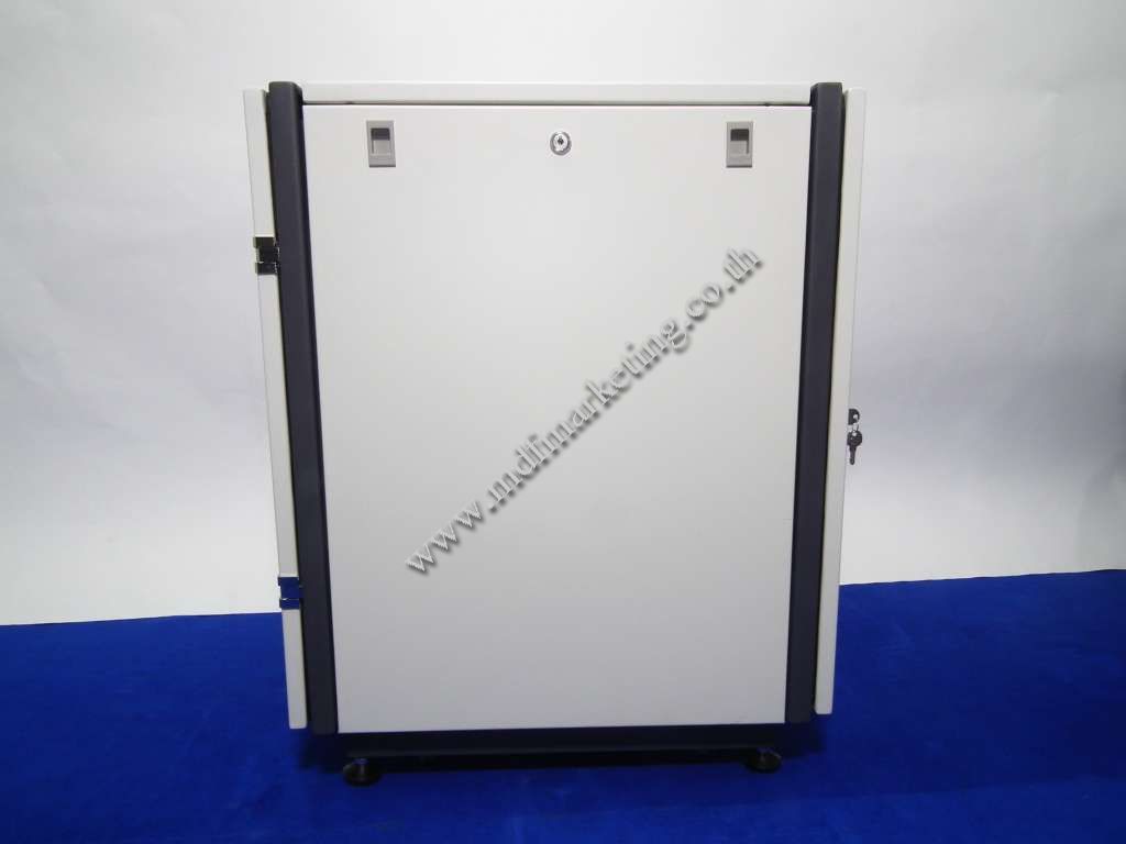 ตู้แร็คตั้งพื้นมีประตู Closed rack 15U H=80, W=60 ,D-60 cm