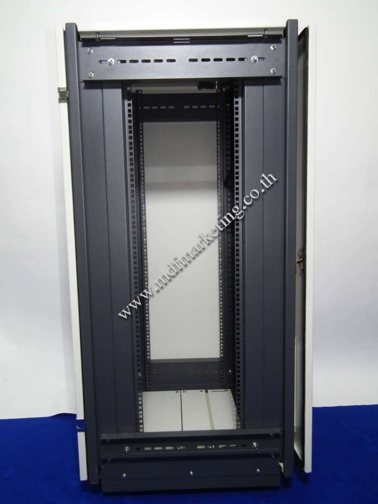 ตู้แร็คตั้งพื้นชนิดมีประตู Closed rack 27U H=134 , W=600 ,D=600 cm.